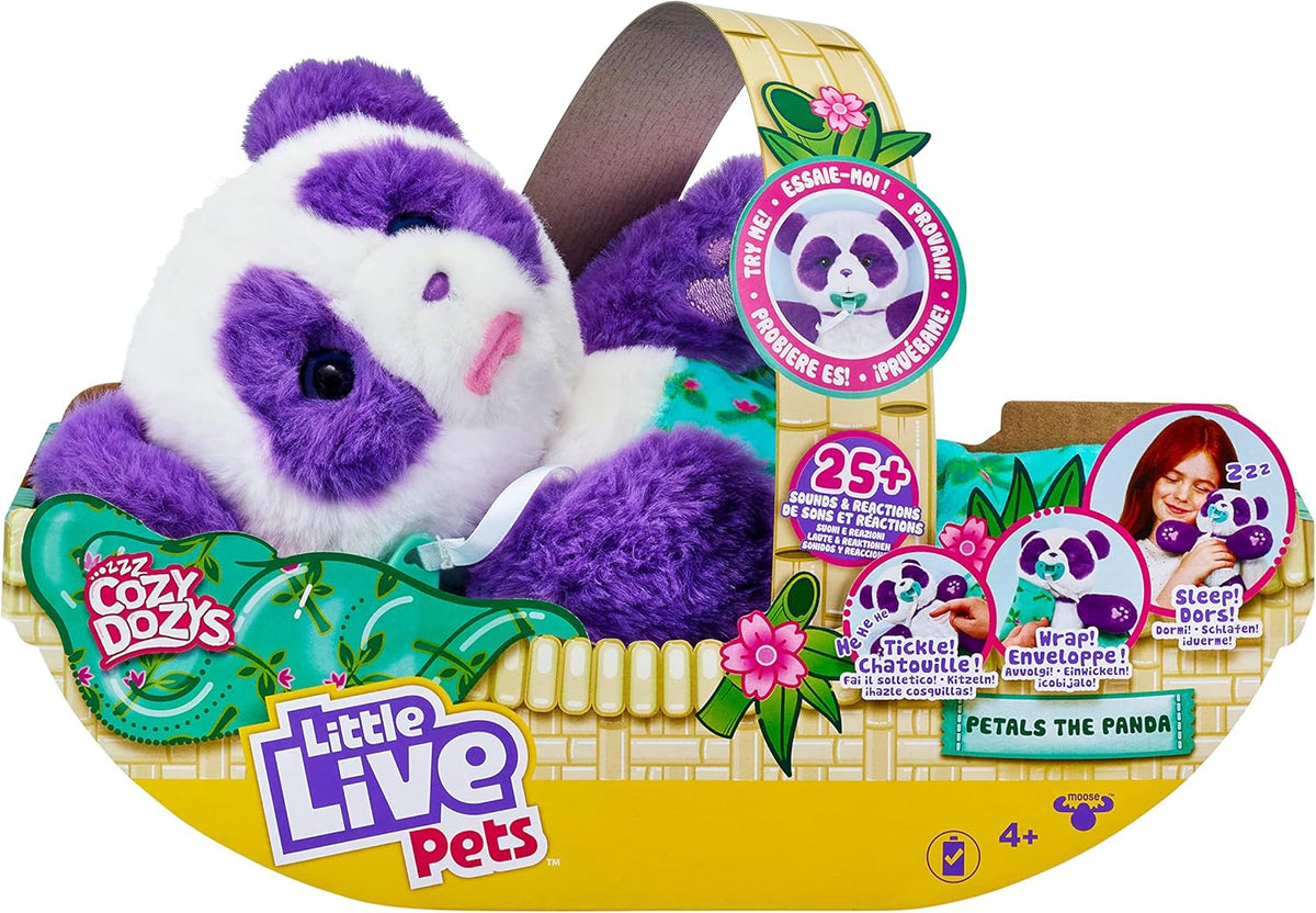 Little Live Pets, Cozy Dozys: Petals the Panda, Interactive Plush Toy ...
