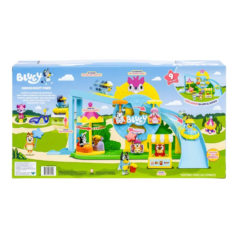 Bluey Amusement Park Playset (Target Exclusive): Plastic Doll Playset ...